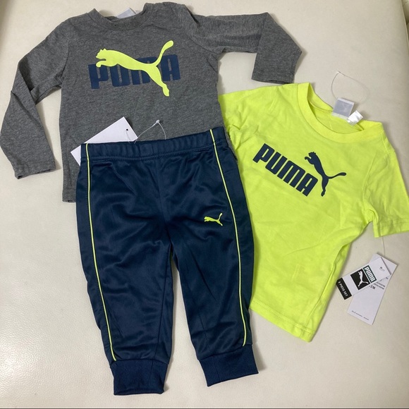 Puma | Matching Sets | Puma Cute Neon 3 Pieces Pants Set 44 | Poshmark